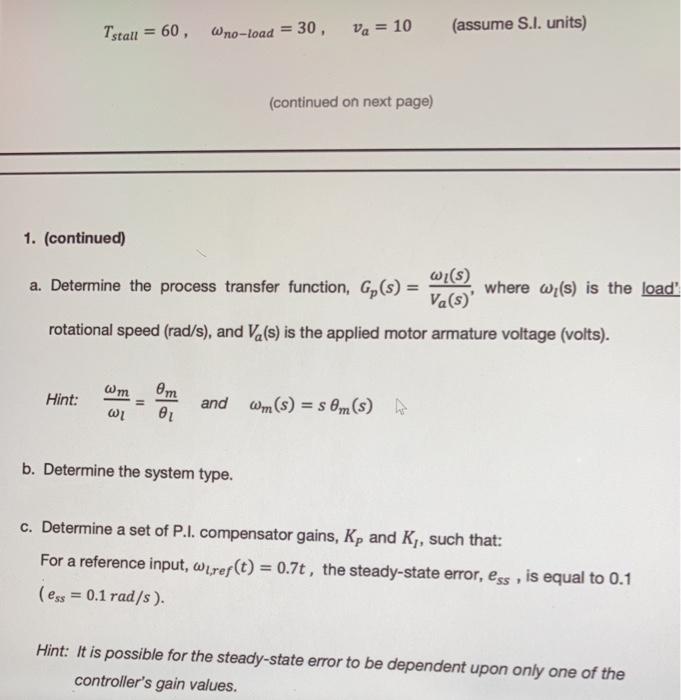 Solved Consider the following closed-loop negative feedback | Chegg.com