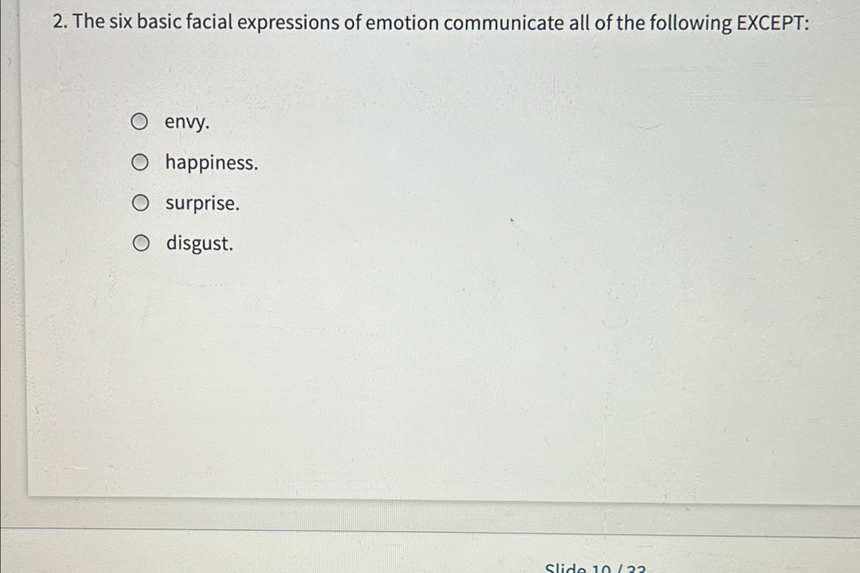 Solved The six basic facial expressions of emotion | Chegg.com