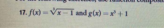 Solved use function compositions to verify that f(x) and | Chegg.com