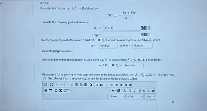 Solved Consider the function S:R2→R defined by | Chegg.com