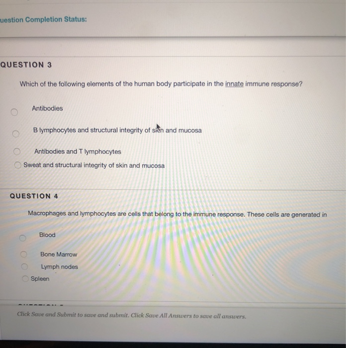 Solved uestion Completion Status: QUESTION 3 Which of the | Chegg.com