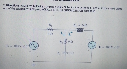 Solved I. Directions: Given the following complex circuits. | Chegg.com