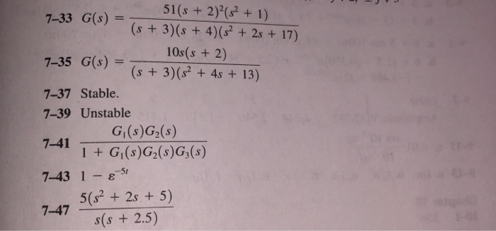Solved In Problems 7-33 through 7–36, determine the transfer | Chegg.com