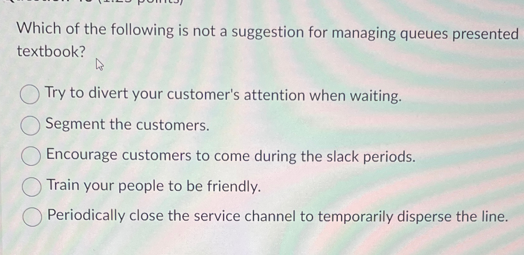 Solved Which of the following is not a suggestion for | Chegg.com