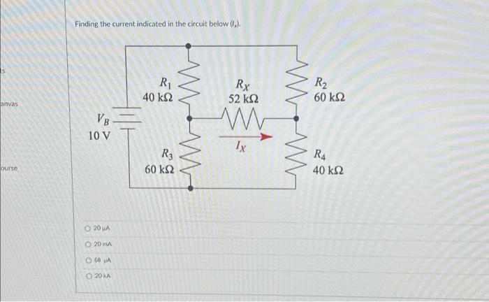 Solved Finding the current indicated in the circuit below | Chegg.com