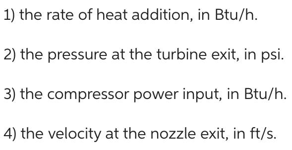 Solved Air enters the diffuser of a turbojet engine with a | Chegg.com