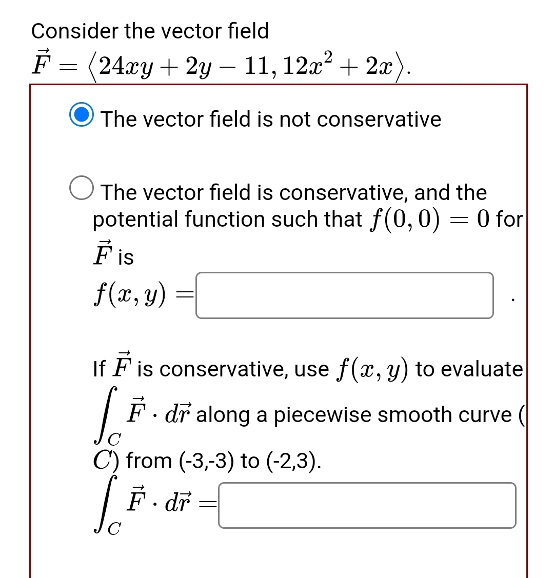 Solved Consider the vector | Chegg.com