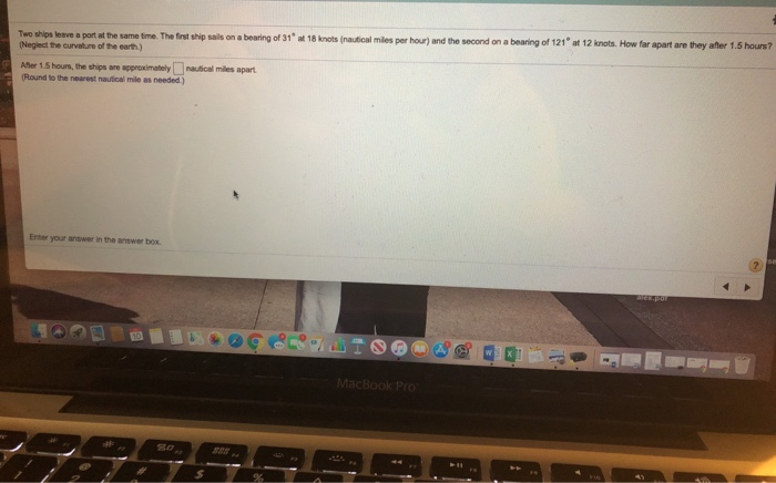 Solved Two ships leave a port at the same time. The first | Chegg.com