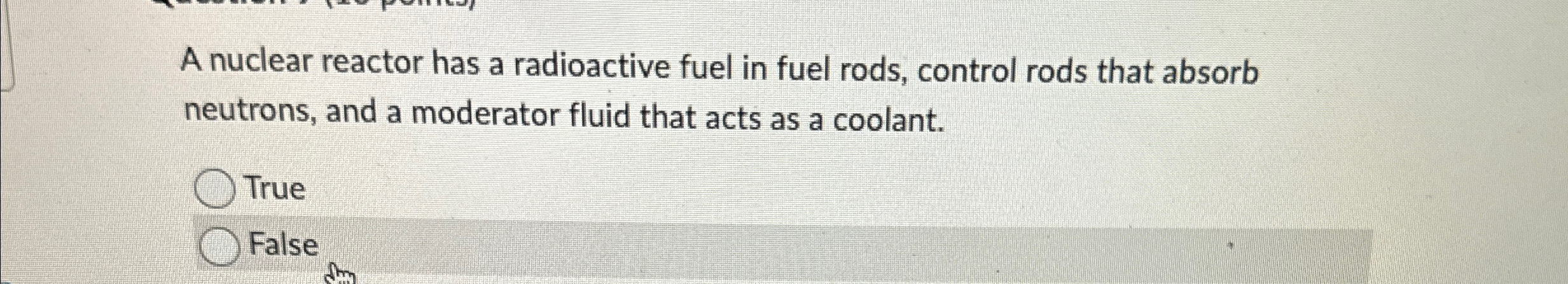 Solved A nuclear reactor has a radioactive fuel in fuel | Chegg.com