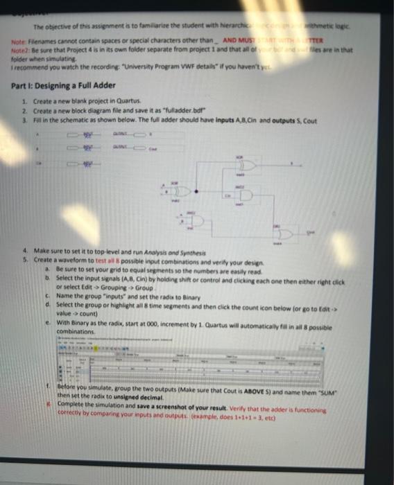 Solved Part II: Hierarchical Design We will how take our | Chegg.com