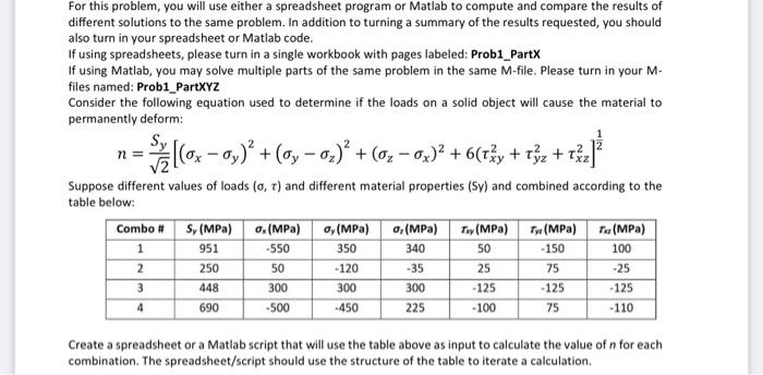 Solved For this problem, you will use either a spreadsheet | Chegg.com