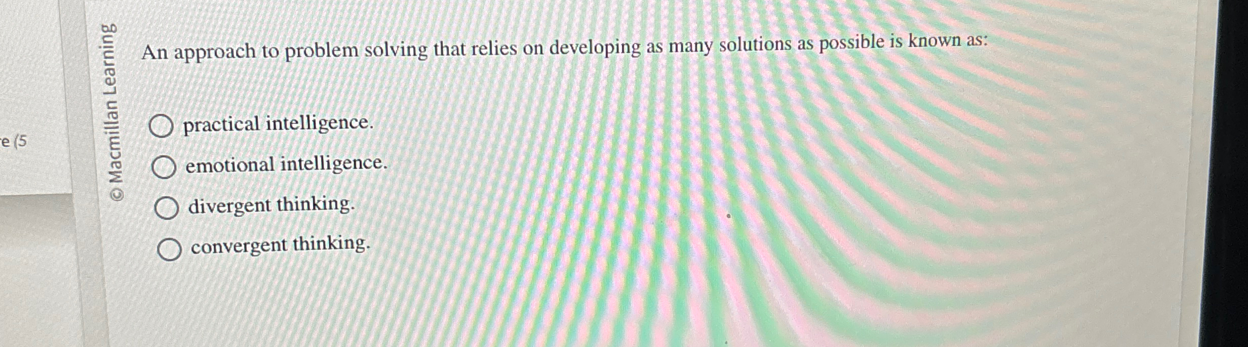 Solved An approach to problem solving that relies on | Chegg.com