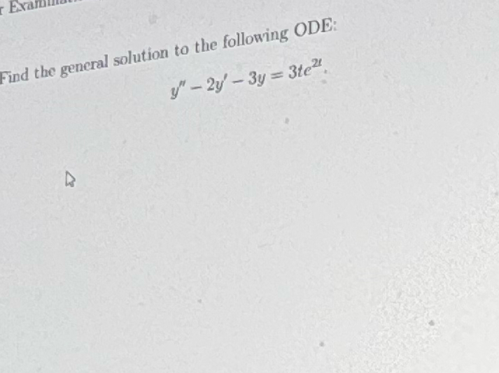 Solved Find the gencral solution to the following | Chegg.com