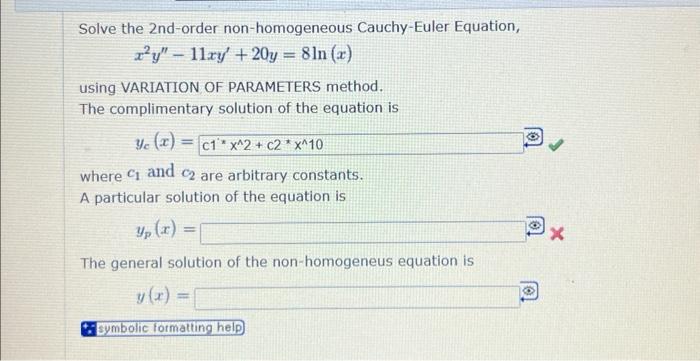 Solved Solve the 3rd-order homogeneous Cauchy-Euler equation | Chegg.com