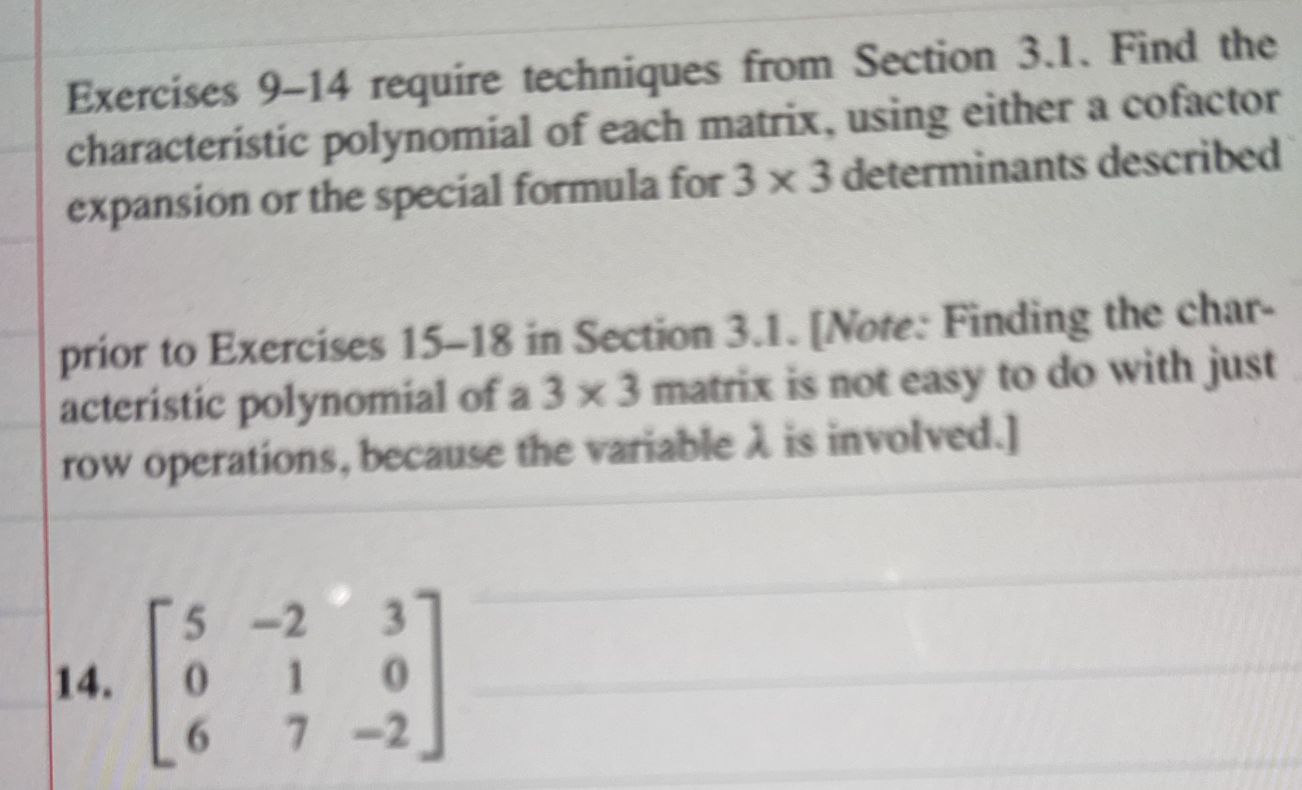 Solved Exercises 9-14 ﻿require techniques from Section 3.1. | Chegg.com