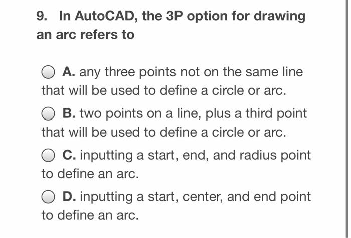Solved 6. In AutoCAD, are two points that define the outer | Chegg.com