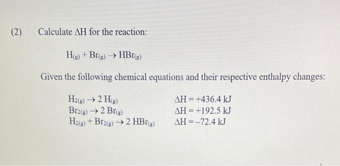 Solved please give all three delta H values after all | Chegg.com