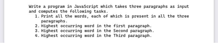 Solved 1make And External Java Script File2take Inputs And