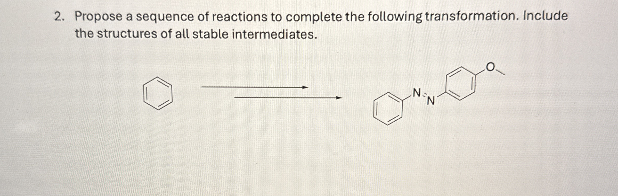 Solved Propose a sequence of reactions to complete the | Chegg.com