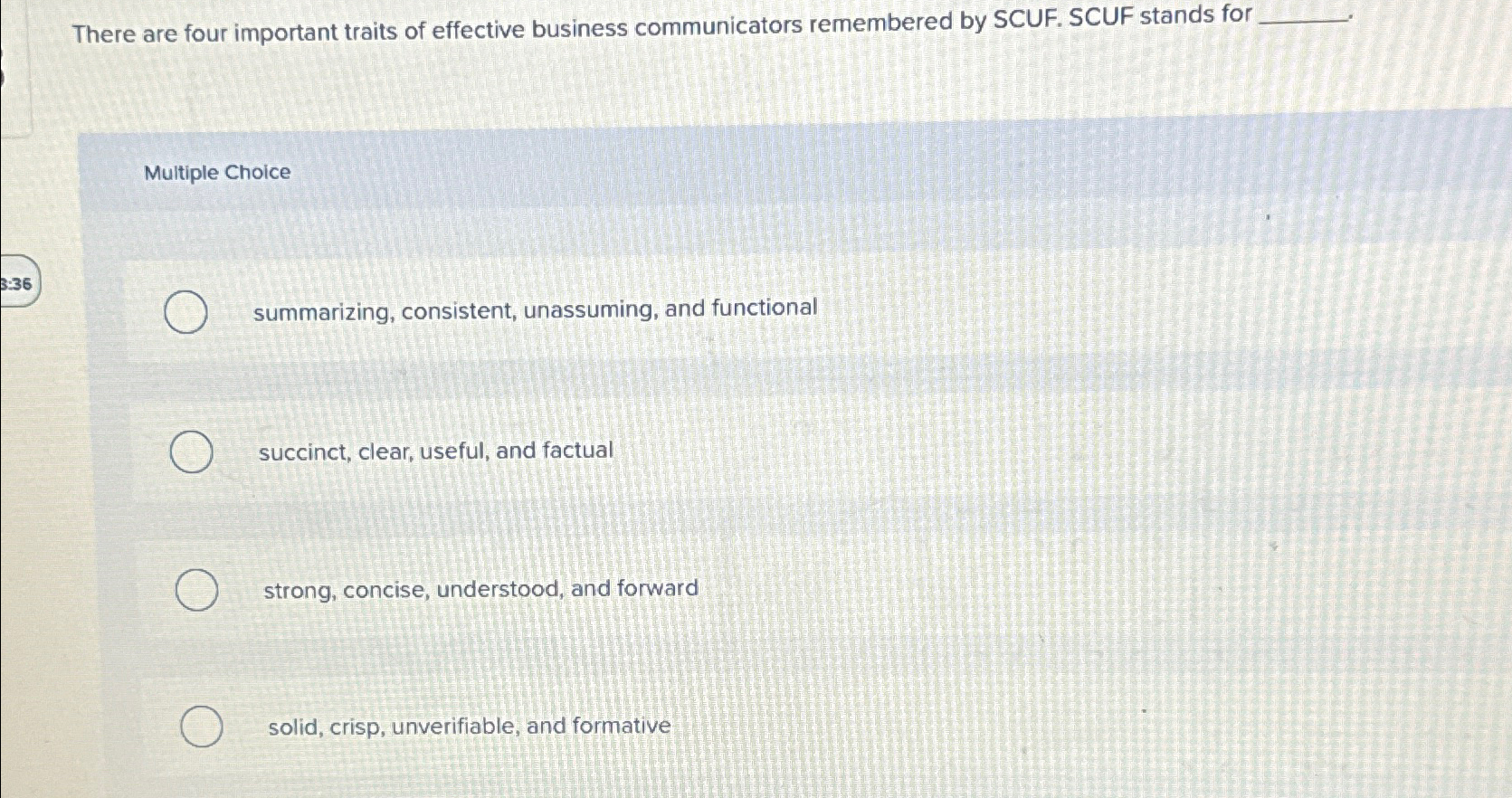 Solved There are four important traits of effective business | Chegg.com