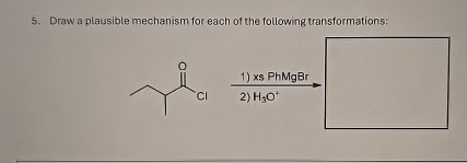 Solved Draw a plausible mechanism for each of the following | Chegg.com
