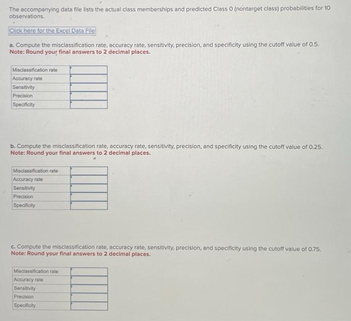 Solved The accompanying data file lists the actual class | Chegg.com