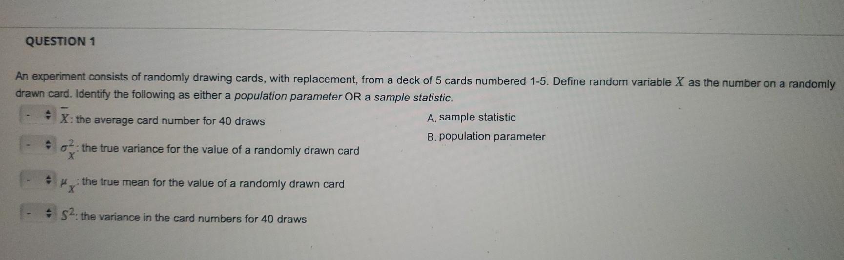 Solved An experiment consists of randomly drawing cards, | Chegg.com