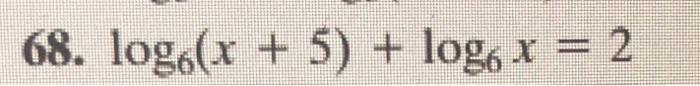 Solved Solve each logarithmic equation in Exercises 49-92. | Chegg.com