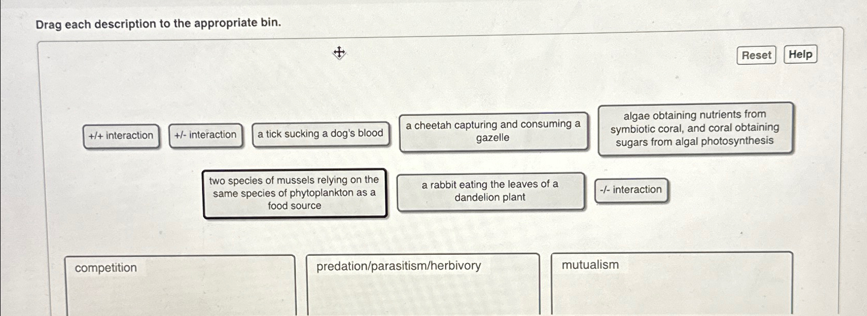 Solved Drag each description to the appropriate bin.a | Chegg.com