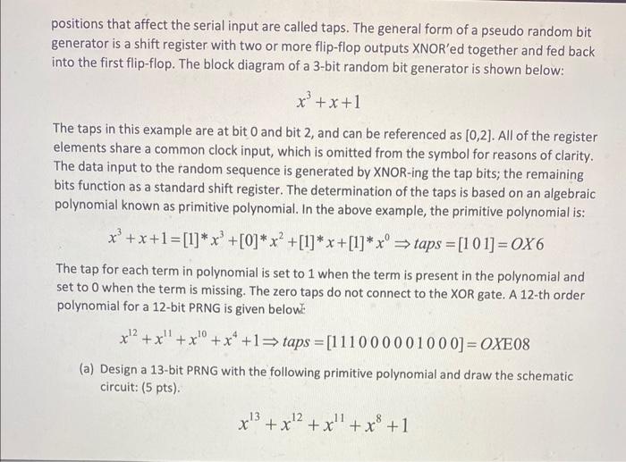 Solved One of the key applications of n-bit shift registers | Chegg.com