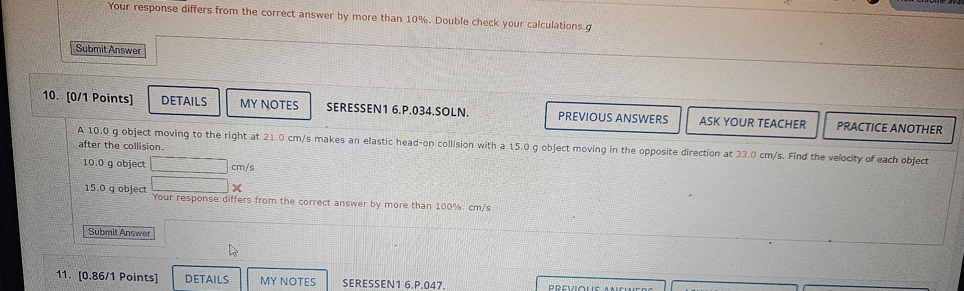 Solved Your response differs from the correct answer by more | Chegg.com