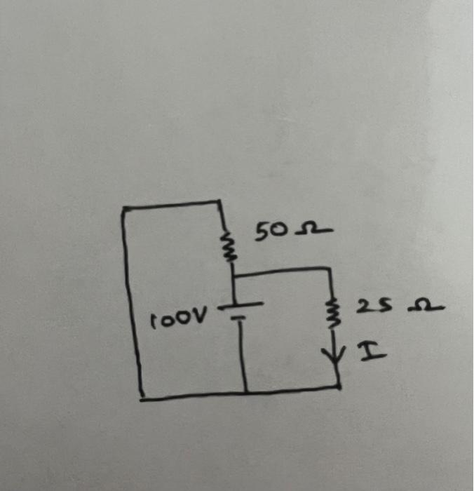 Solved Find I for the following circuit | Chegg.com