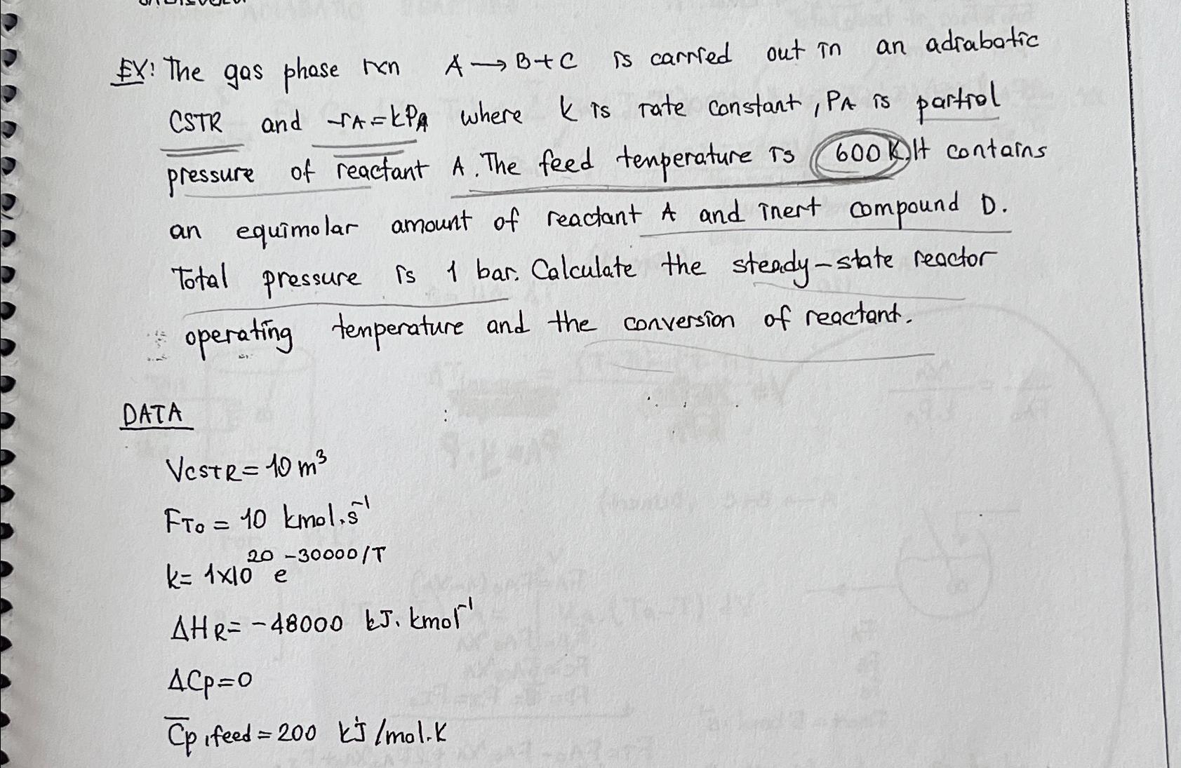 Solved The gas phase reaction A→B+C ﻿is carried out in an | Chegg.com