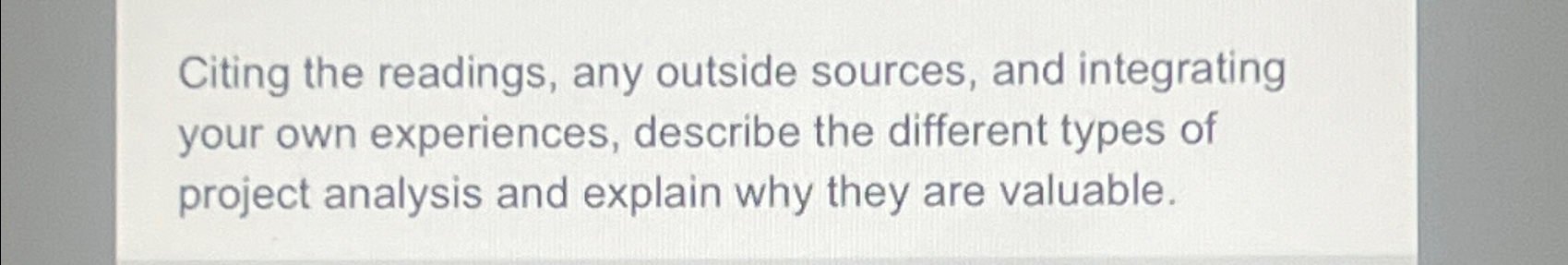Solved Citing the readings, any outside sources, and | Chegg.com