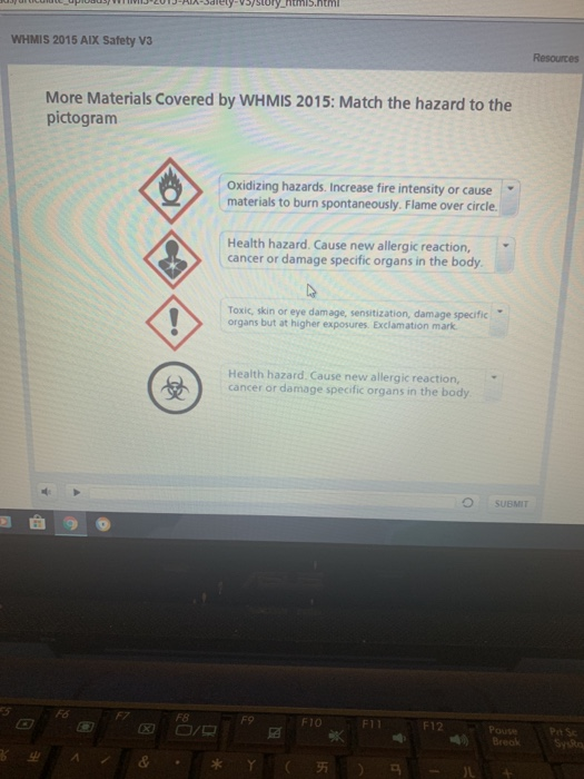 Solved numis.htm WHMIS 2015 AIX Safety V3 Resources More | Chegg.com
