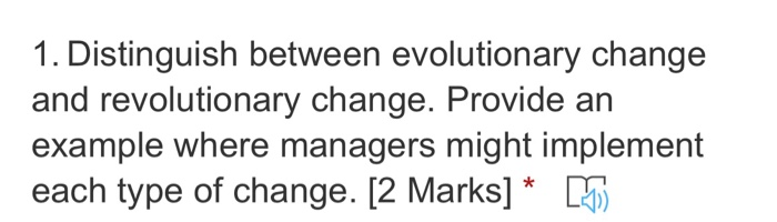 Solved 1. Distinguish between evolutionary change and | Chegg.com