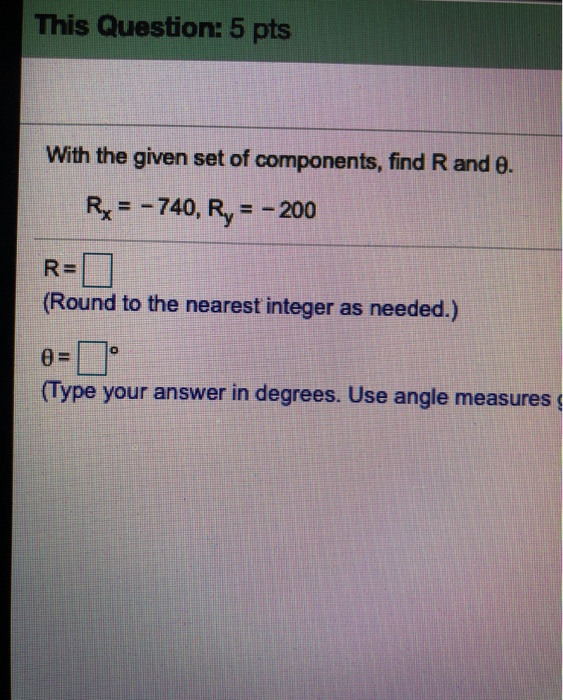 Solved This Question: 5 pts With the given set of | Chegg.com