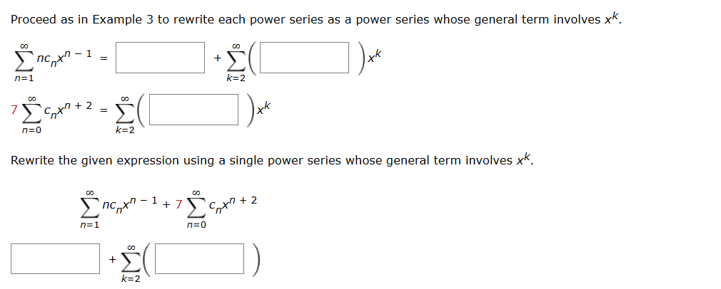Solved Proceed as in ﻿Example 3 to ﻿rewrite each power | Chegg.com