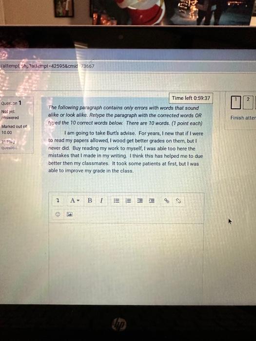 The following paragraph contains only errors with | Chegg.com