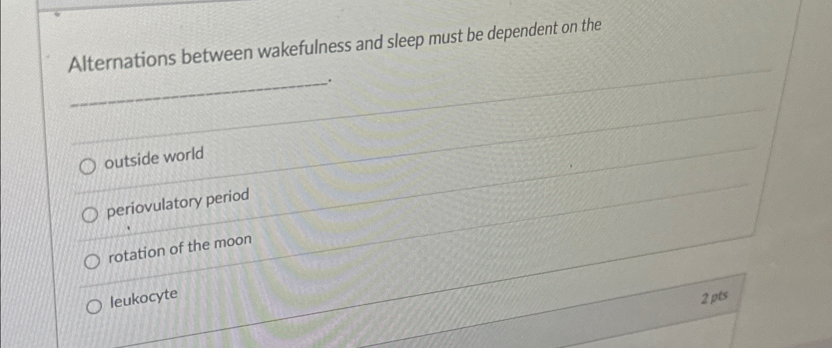 Solved Alternations between wakefulness and sleep must be | Chegg.com