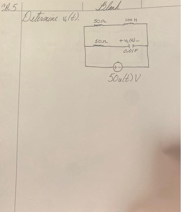 Solved Determine vc(t) | Chegg.com