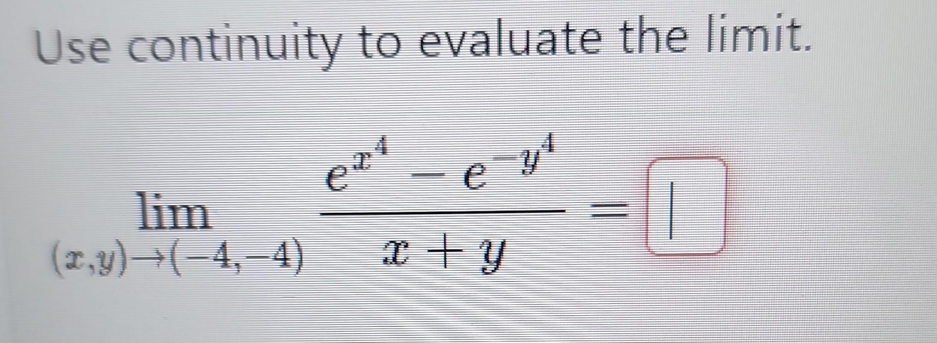 Solved Use continuity to evaluate the limit. | Chegg.com