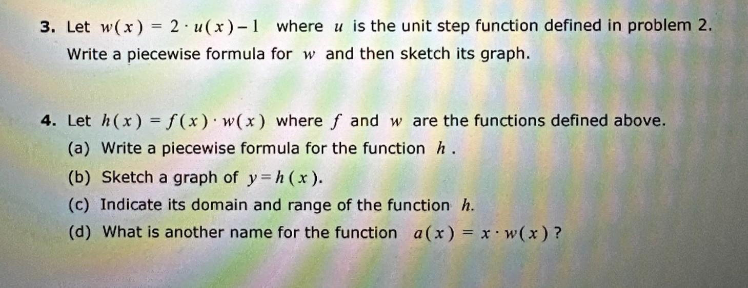Solved Solve the following four problems on a separate | Chegg.com