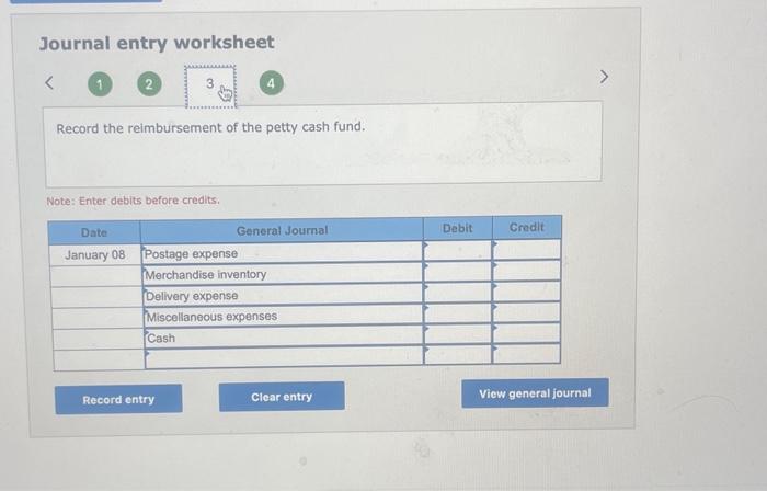 Solved xercise 8-10 (Algo) Petty cash fund accounting LO P2 | Chegg.com Solved xercise 8-10 (Algo) Petty cash fund accounting LO P2 | Chegg.com