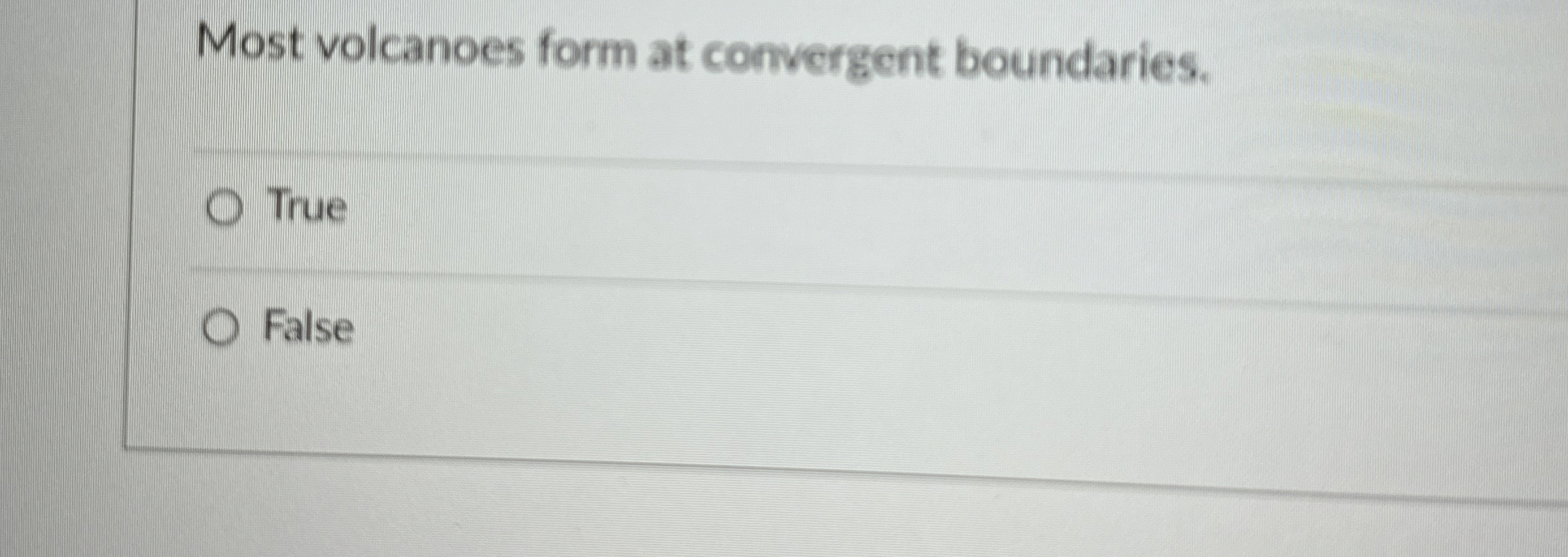 Solved Most volcanoes form at convergent | Chegg.com