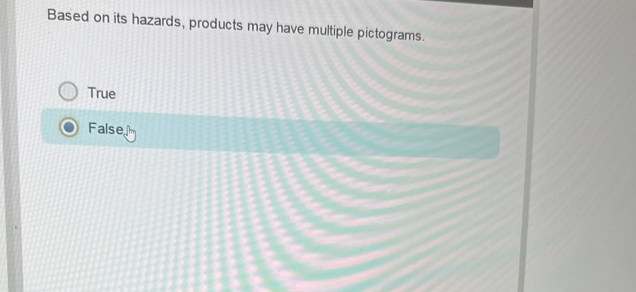 Solved Based on its hazards, products may have multiple | Chegg.com