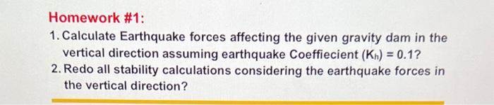 Solved Homework \#1: 1. Calculate Earthquake forces | Chegg.com