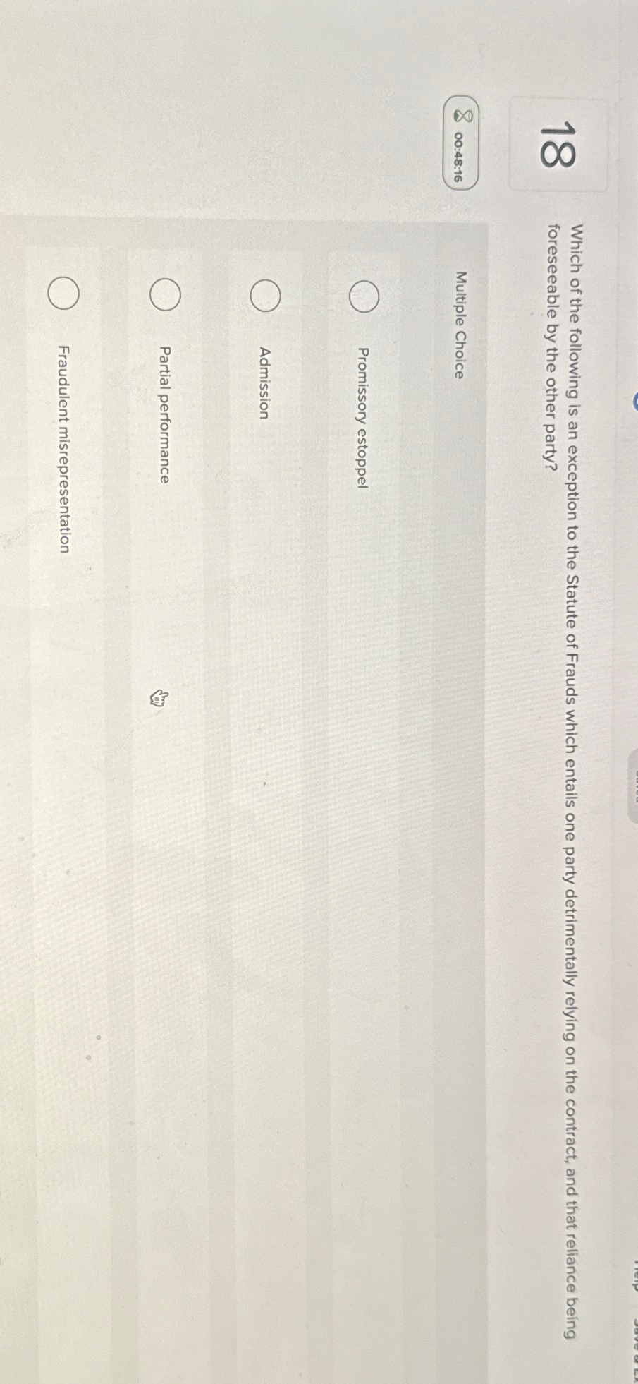Solved 18Which of the following is an exception to the | Chegg.com