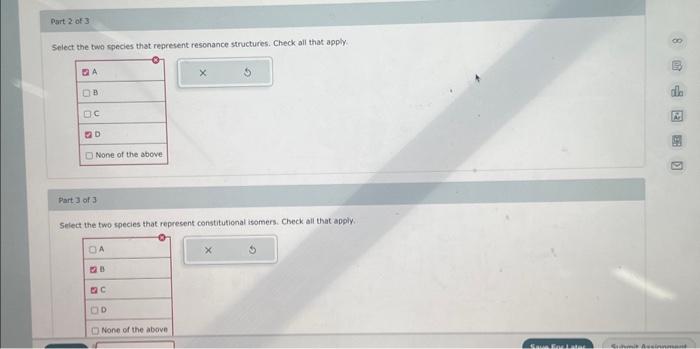 Solved Consider Structures A D Part 1 Of 3 Select The Two