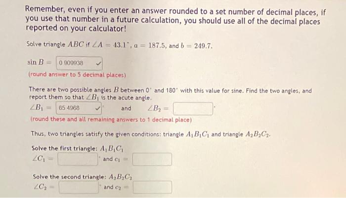 Solved Remember, even if you enter an answer rounded to a | Chegg.com